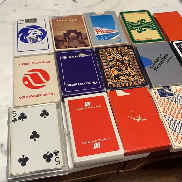 Games | Lot Of 15 Vintage Airline Playing Cards | Poshmark